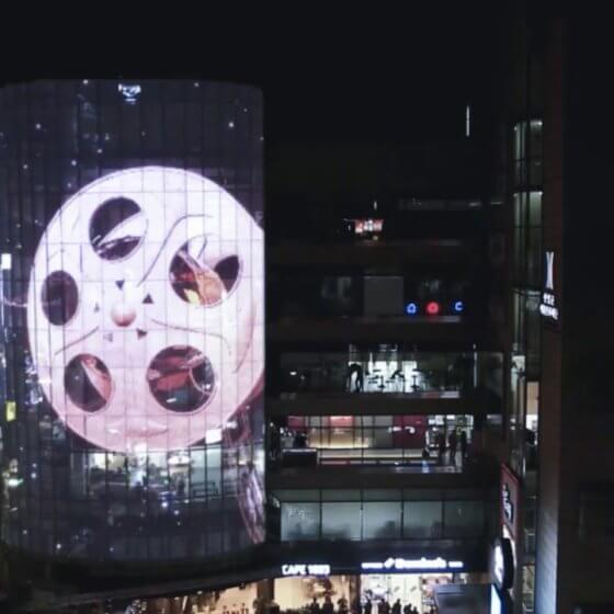 Transparent LED Glass Media Facade - GLAAM America